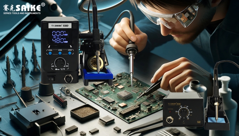 表面贴装元件（SMD）的焊台焊接技巧：精确操作与高效焊接 - SK-YJ000HT-KP 100029 赛克SAIKE系列工具 - 专业的热风拆焊台和电子维修设备供应商